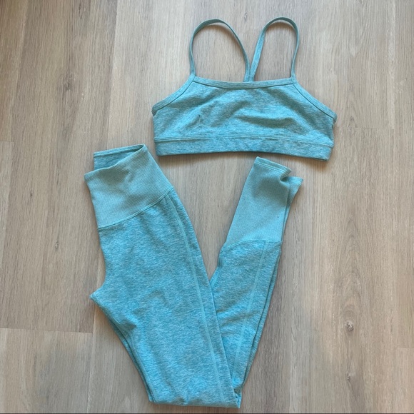 ALO Yoga | Pants & Jumpsuits | Alo Blue Quartz Set | Poshmark